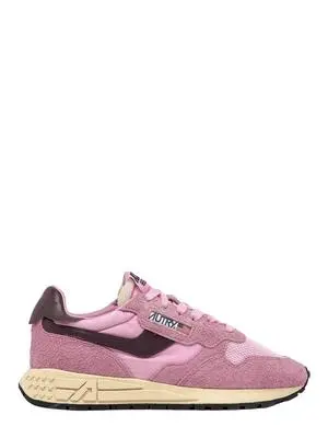 AUTRY Reelwind Suede And Nylon Sneakers - Pink