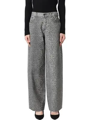 Liu Jo Animal Print Jeans - Grey