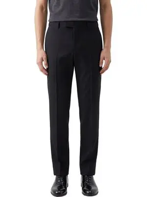 JIL SANDER Virgin Wool Tailored Trousers - Black