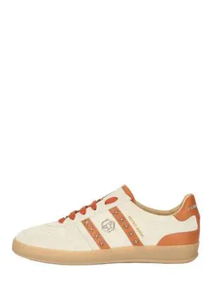 Philipp Plein Philipp Plein Retro Rebel Suede Sneakers With Applied Stars Beige