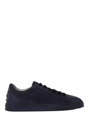 TOD'S Suede Lace-up Trainers - Blue