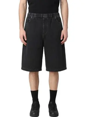 ENTIRE STUDIOS Cotton Denim Knee-length Shorts - Black
