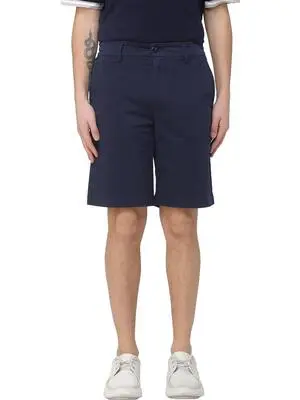 Eleventy Stretch Cotton Chino Shorts - Blue