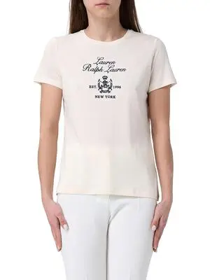 Ralph Lauren Cotton T-shirt With Logo - Beige