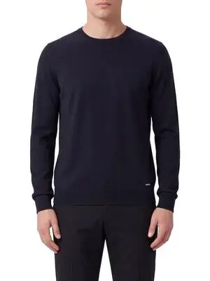 Brioni Crew Neck Pure Wool Sweater - Blue
