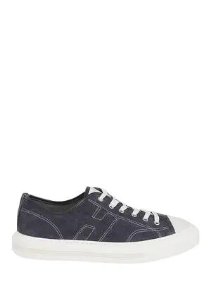 Hogan H691 Suede Lace-up Sneakers - Blue