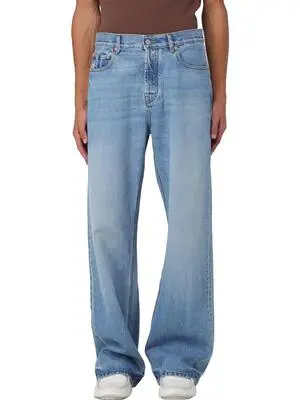 Jacquemus Straight Fit Cotton Denim Jeans - Blue