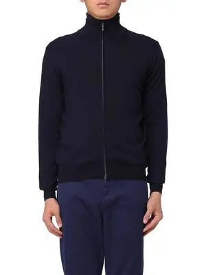 XC Xc Zip-Up Fine Knit Jumper Blue