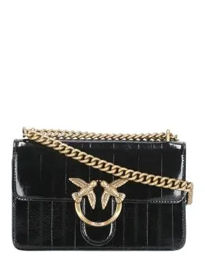 Pinko Love Birds Crossbody Bag - Black
