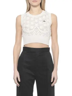 VIVIENNE WESTWOOD Ella Knit Top - Ivory