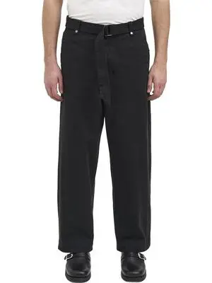 ENTIRE STUDIOS Cotton Palazzo Trousers - Black