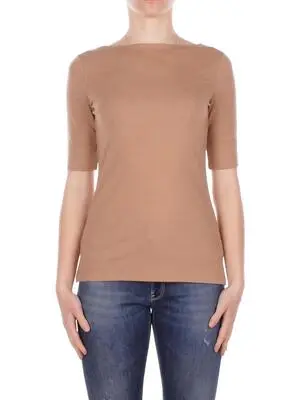 Ralph Lauren Lauren Ralph Lauren Boatneck T-Shirt Brown