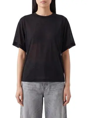 Carven Silk T-shirt - Black