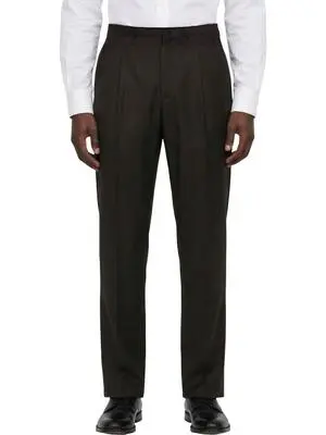 Dolce & Gabbana Virgin Wool Tailored Trousers - Brown