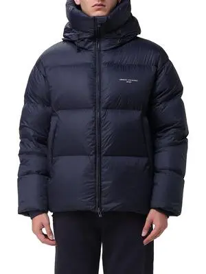 Armani Exchange Puffer Jacket With Hood - Navy