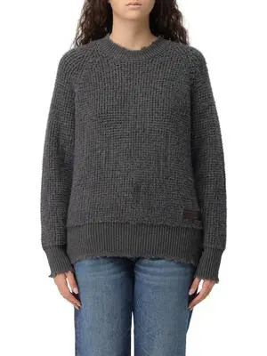 Dsquared2 Ribbed Knit Pullover - Grey