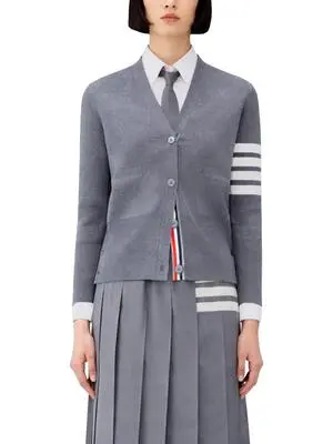 Thom Browne Wool Cardigan - Grey