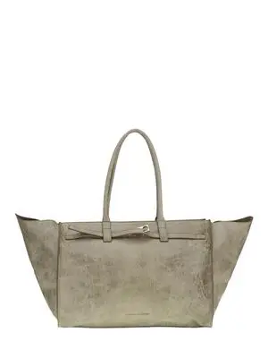 Benedetta Bruzziches Mame Suede Shoulder Bag - Brown