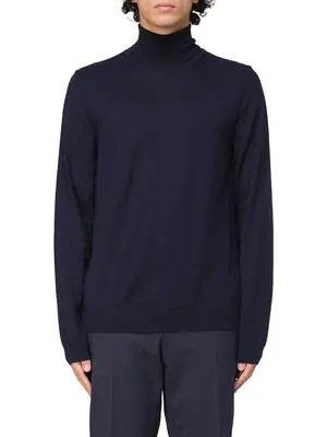 BOSS Fine Knit Turtleneck Sweater - Blue