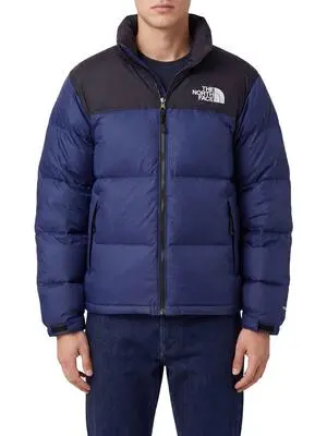 The North Face Retro Nuptse 1996 Water-repellent Quilted Nylon Down Jacket - Blue