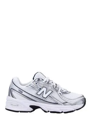 NEW BALANCE New Balance 740 Mesh And Synthetic Leather Lace-Up Sneakers With Abzorb Midsole White