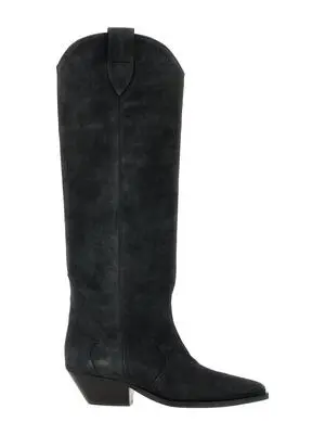 Isabel Marant Étoile Suede Knee-high Boots - Black