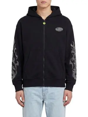 BARROW Logo Cotton Hoodie - Black