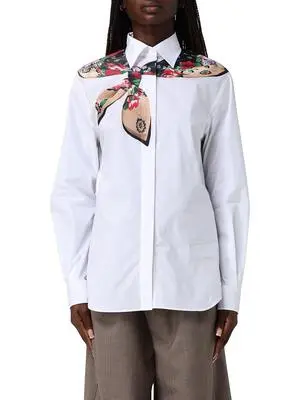 Moschino Moschino Couture Printed Cotton Shirt With Abstract Bandana Motif Multicolor
