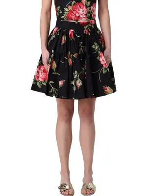 Dolce & Gabbana Floral Cotton Full Skirt - Multicolor