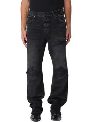 Amiri Distressed Moto Jeans - Black