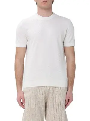 PAOLO PECORA Textured Knit Crewneck Sweater - White