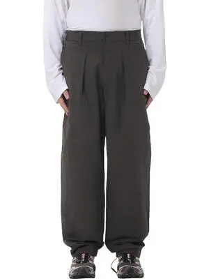 RANRA Cotton Blend Wide-leg Trousers - Black