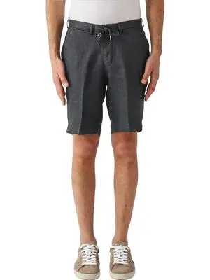 BRIGLIA 1949 Pure Linen Tailored Shorts - Navy