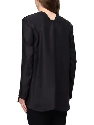 Ter Et Bantine Silk V-neck Blouse - Black