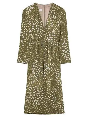 Dries Van Noten Printed Midi Dress - Green