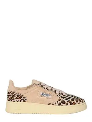 AUTRY Autry Medalist Low Bi Leather Sneakers With Perforated Toe Multicolor