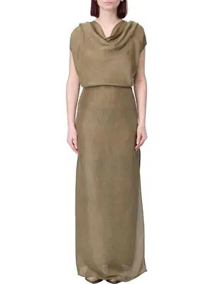 Ter Et Bantine Silk Long Dress - Olive