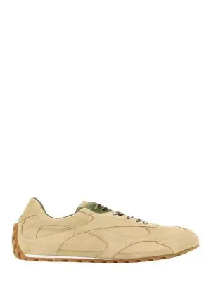 Bottega Veneta Bottega Veneta Orbit Flash Suede And Nylon Lace-Up Sneakers Brown
