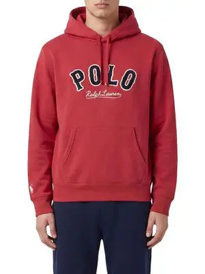Polo Ralph Lauren Cotton Blend Logo Hoodie - Red