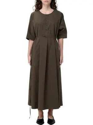 Aspesi Cotton Poplin Midi Dress - Olive