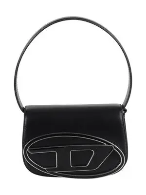 DIESEL® Logo Plaque Shoulder Bag - Black