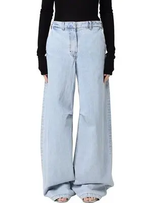 ENTIRE STUDIOS Wide-leg Jeans In Cotton Denim - Blue