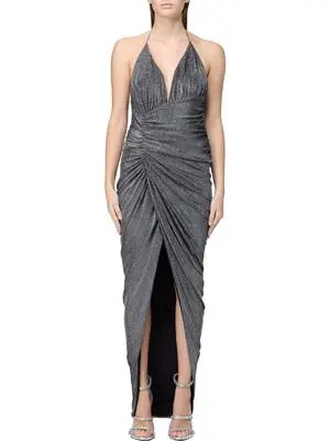 Alexandre Vauthier Halterneck Maxi Dress - Silver