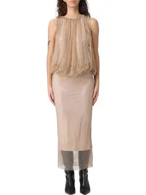 Sportmax Embellished Maxi Dress - Camel