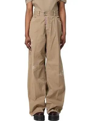 Dsquared2 Distressed Wide-leg Jeans - Beige
