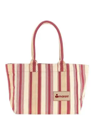 Isabel Marant Étoile Yenky Striped Cotton Tote Bag - Red