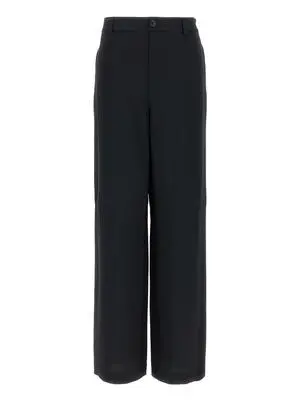 Moschino Tailored Wide Leg Trousers - Black