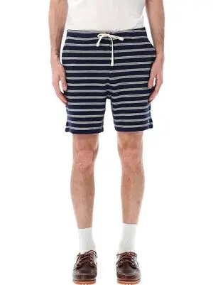 Polo Ralph Lauren Striped Cotton Shorts - Blue