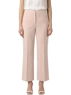 JIL SANDER Cropped Wool Trousers - Beige