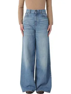 Chloé Wide Leg Jeans - Gnawed Blue